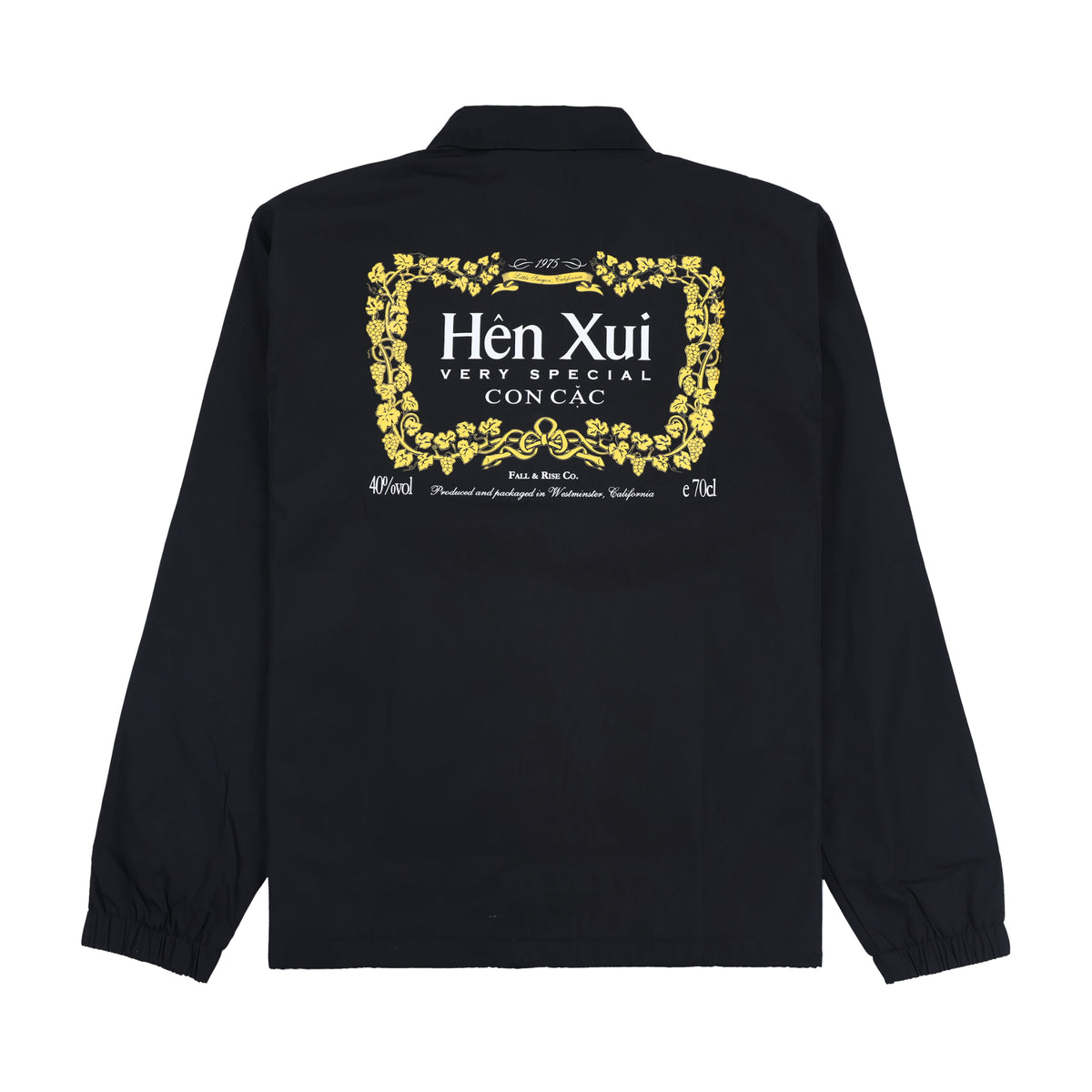 Hen Xui Coach Jacket (Black) – Little Saigon Official